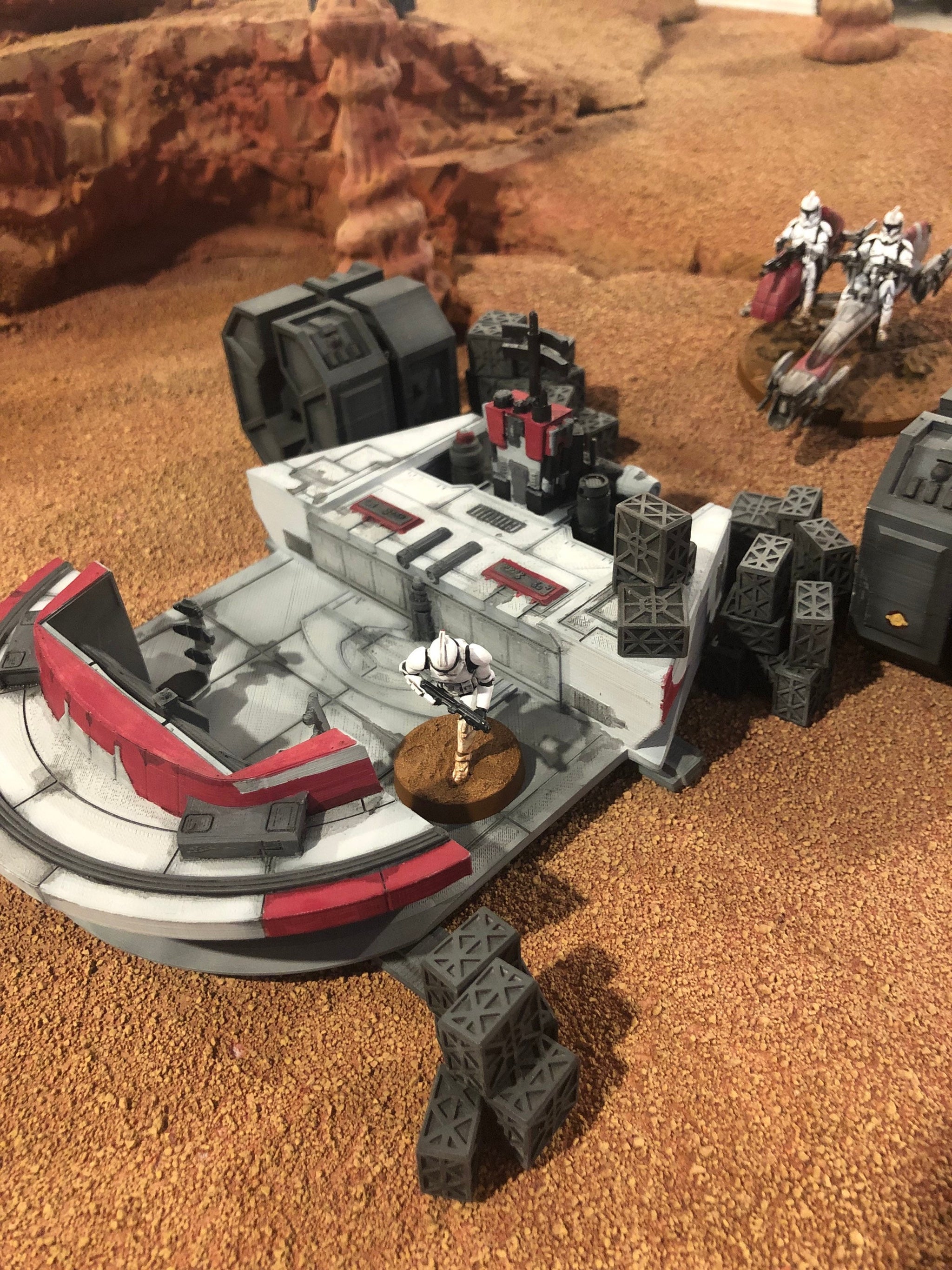 Star Wars Legion Observation Station Terrain .STL Download – War-Ganizer